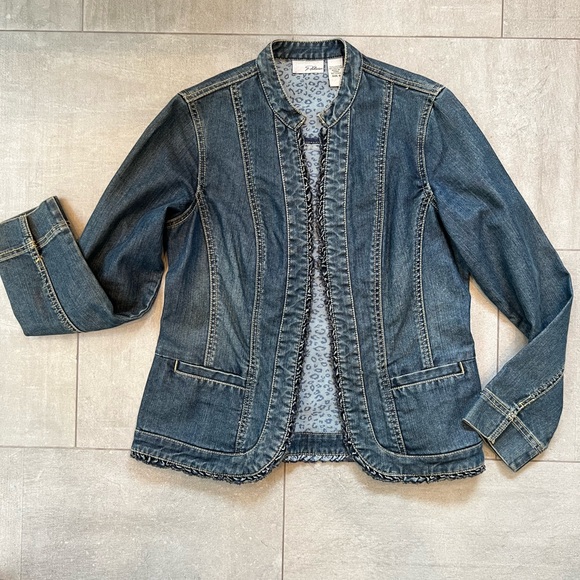 Chico's | Jackets & Coats | Chicos Perfect Modern Denim Jacket With ...